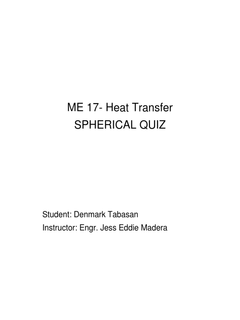 Me 17 - Spherical Quiz | PDF