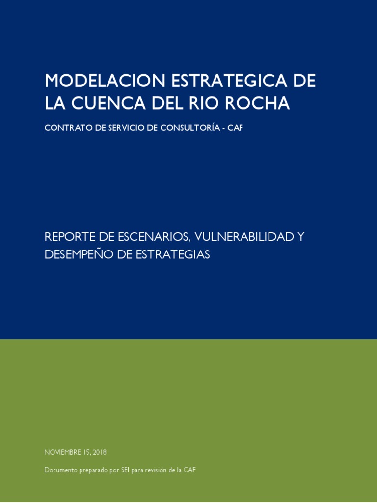 Modelamiento Estrategico de La Cuenca Del Rio Rocha | PDF | Agua | Riego