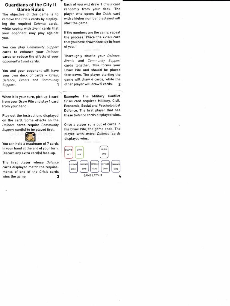 Game Play Instruction Cards | PDF | Card Games | Gambling