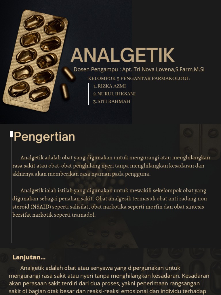 Macam-Macam Obat Analgetik dan Fungsinya | PDF | Pengembangan Diri