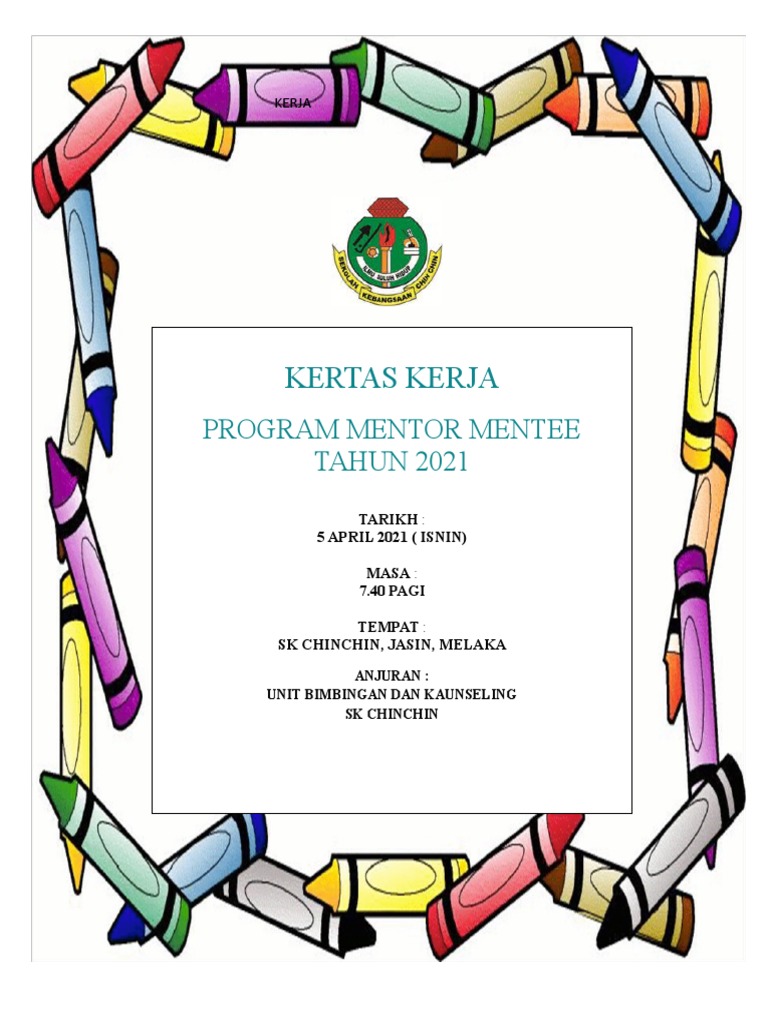 Kertas Kerja Program Mentor Mentee 2021 | PDF