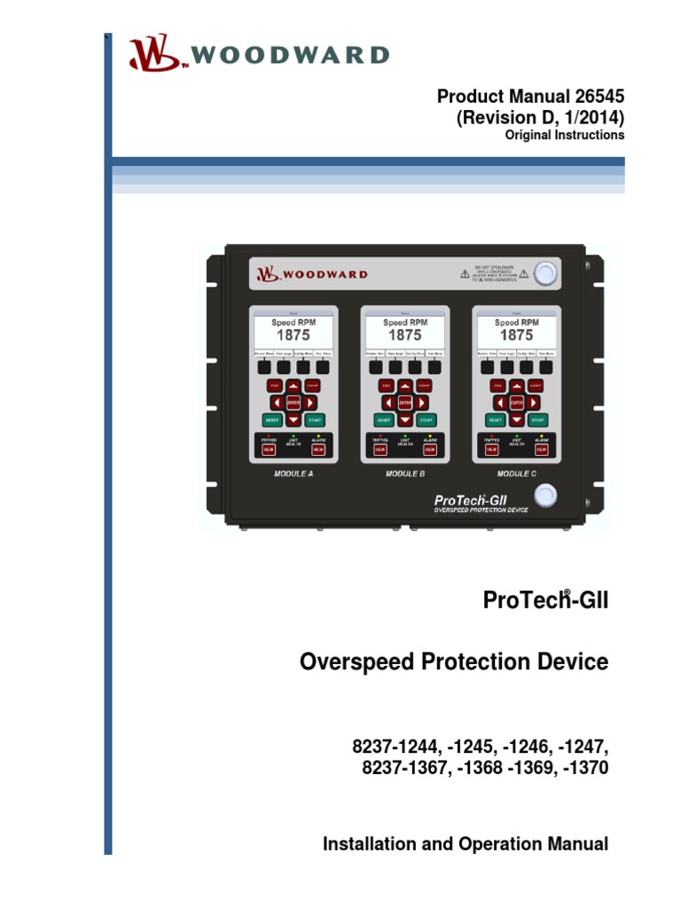 PROTECH MANUAL WOODWARD Complete | PDF | Printed Circuit Board ...