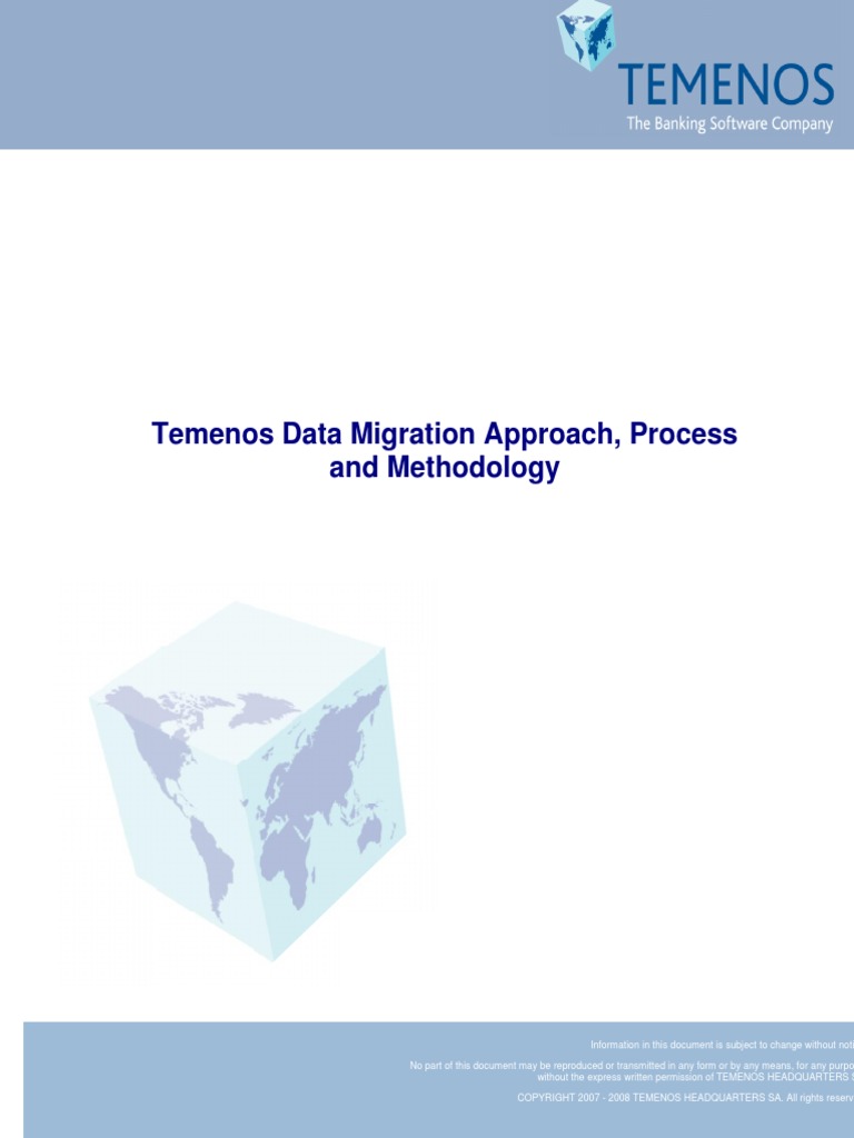 Temenos Data Migration Approach - V1 | PDF | Information Technology ...