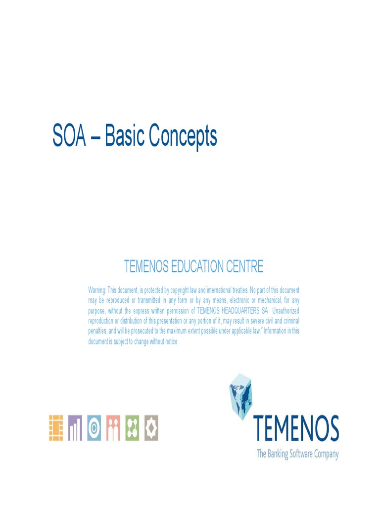 SOA - Basic Concepts: Temenos Education Centre | PDF | Service Oriented ...