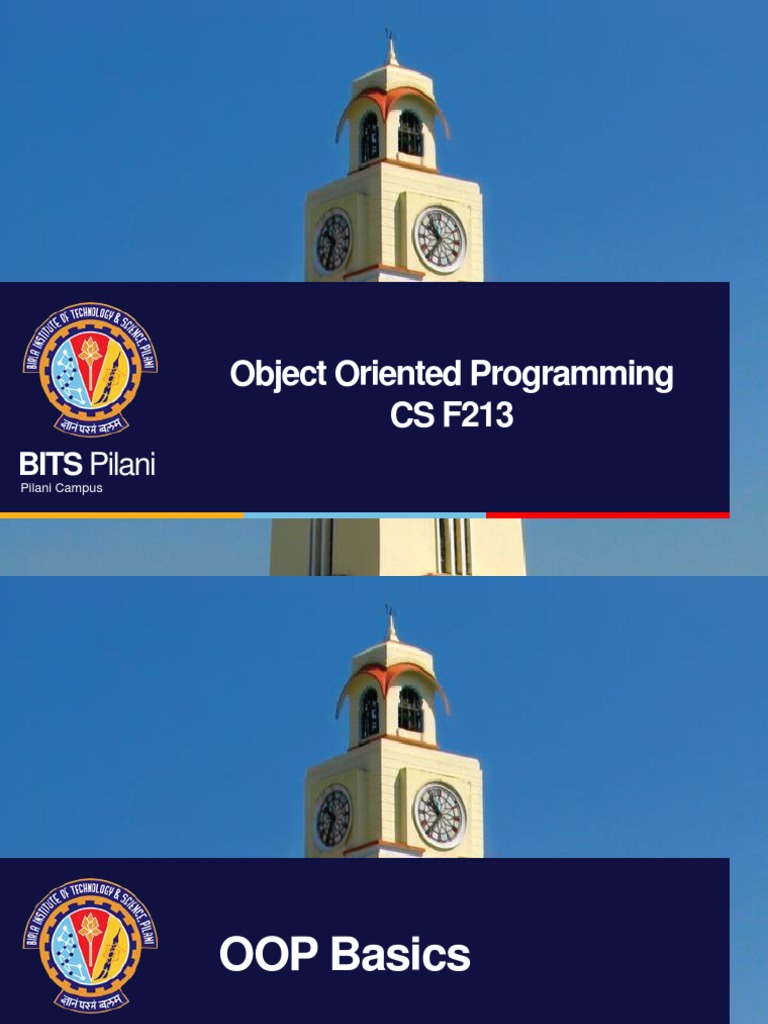 Object Oriented Programming Cs F213 Bits Pilani Pdf Object