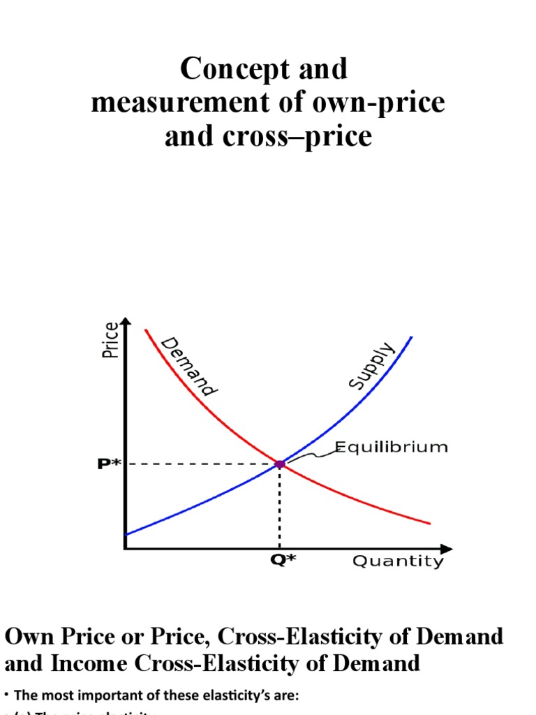 Concept and Measurement of Own Price and Cross Price | Download Free ...