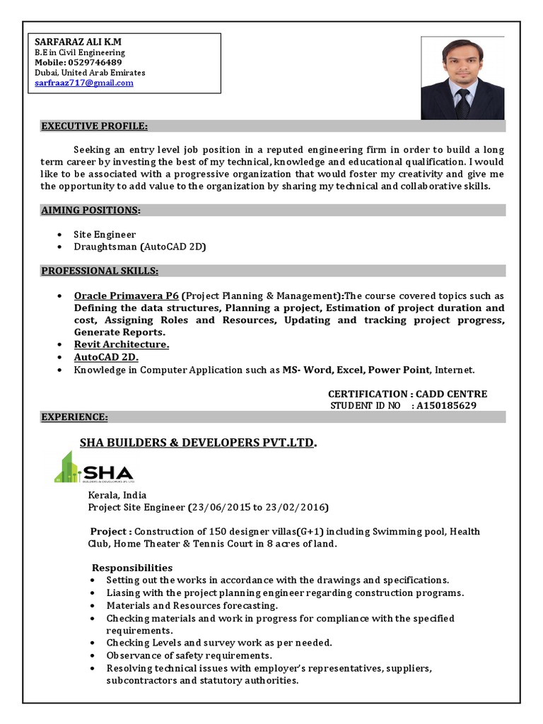 Sarfaraz CV New1 | PDF
