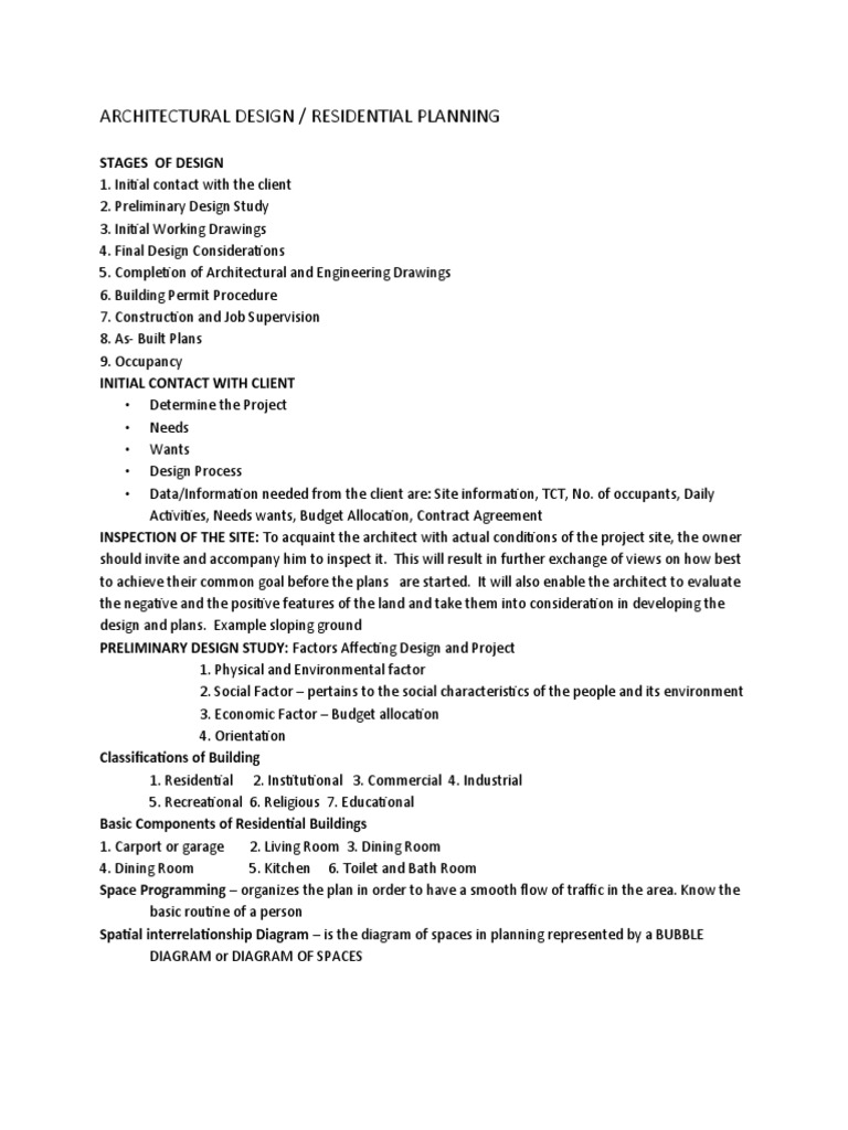 Residential Architectural Design Guide | PDF | Specification (Technical ...
