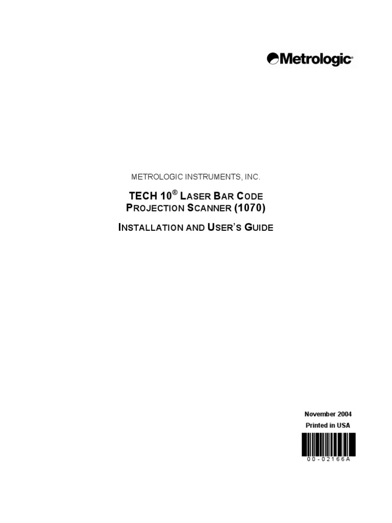 Tech 10 L B C P S (1070) I U G: Aser AR ODE Rojection Canner ...