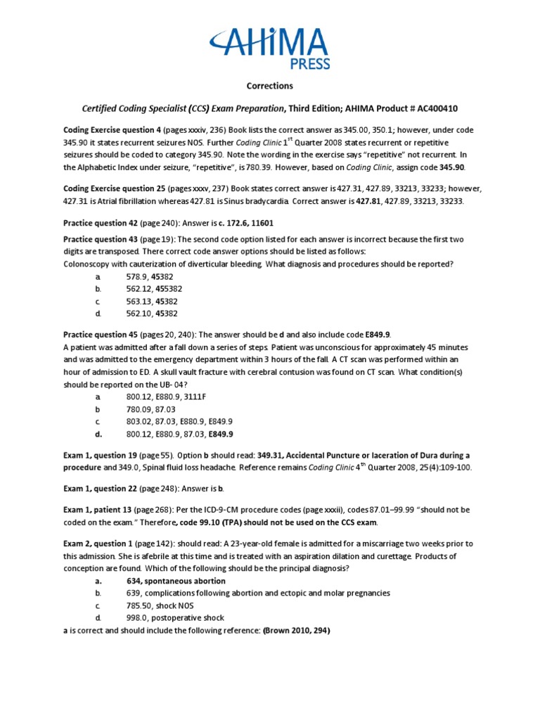 Ahima Examples | PDF | Miscarriage | Medical Procedures