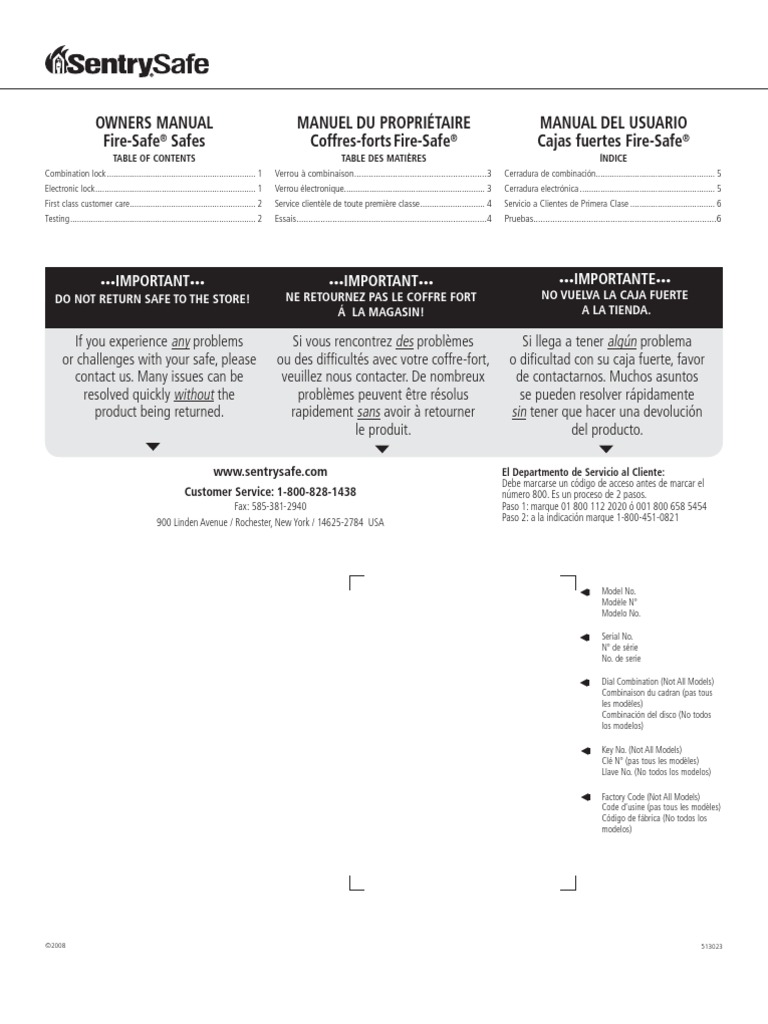 Safe Manual | PDF
