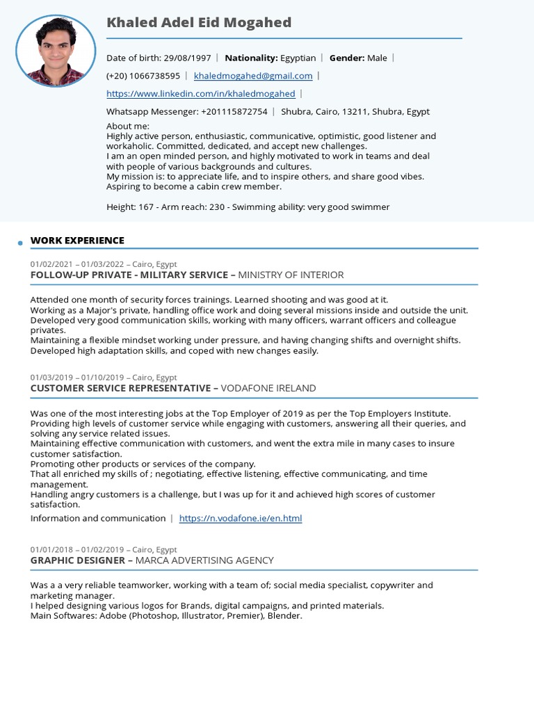 CV Khaled Adel Eid Mogahed | PDF | Graphic Design | Cognition