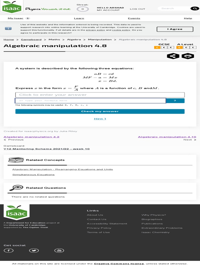 Grade 8 Algebraic Manipulation Guide | PDF | Cyberspace | Information ...
