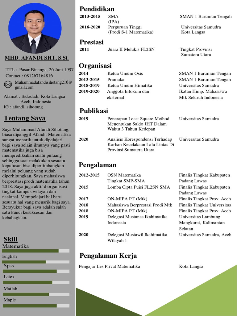 CV Afandi | PDF