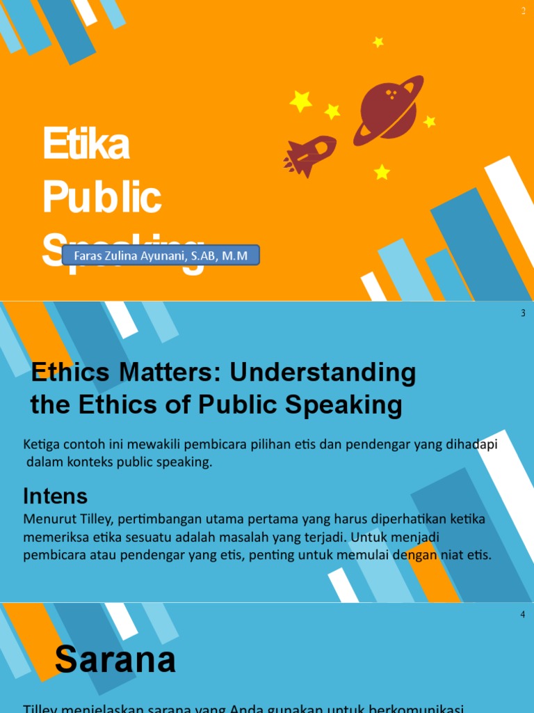 Etika Public Speaking | PDF | Karier & Perkembangan | Ilmu Sosial