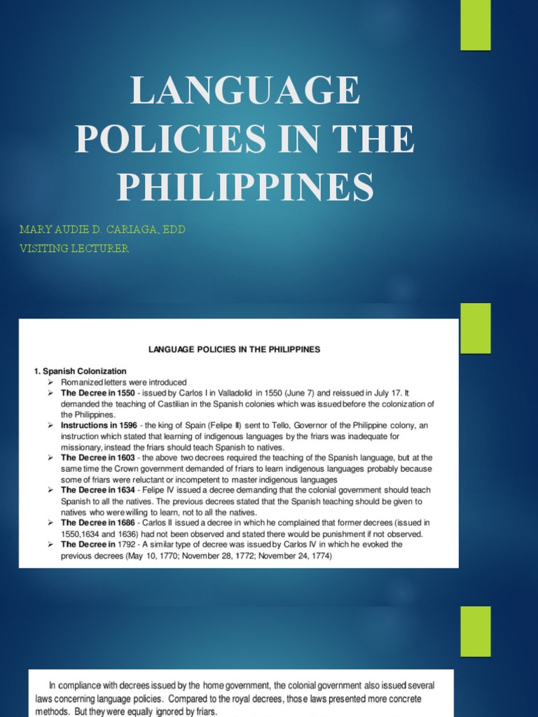 Language Policies in The Philippines | PDF