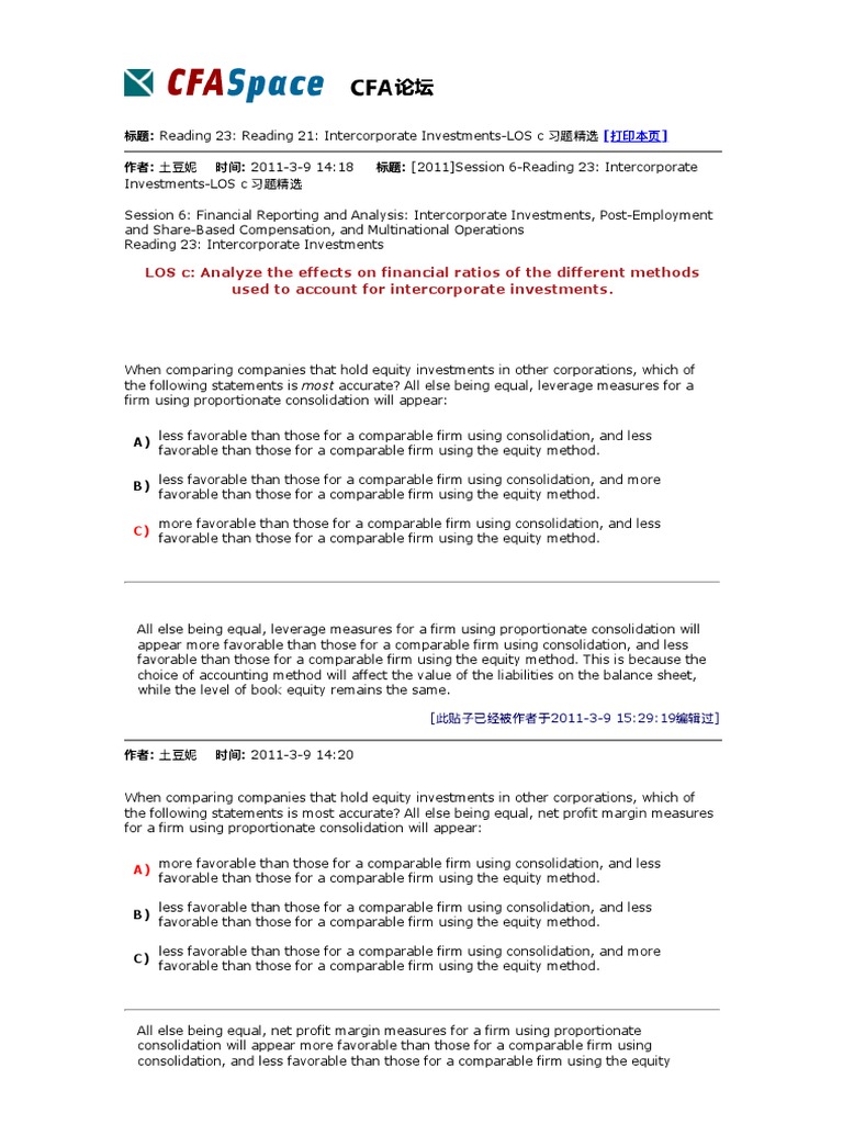 Ratio Analysis | PDF | Equity (Finance) | Consolidation (Business)