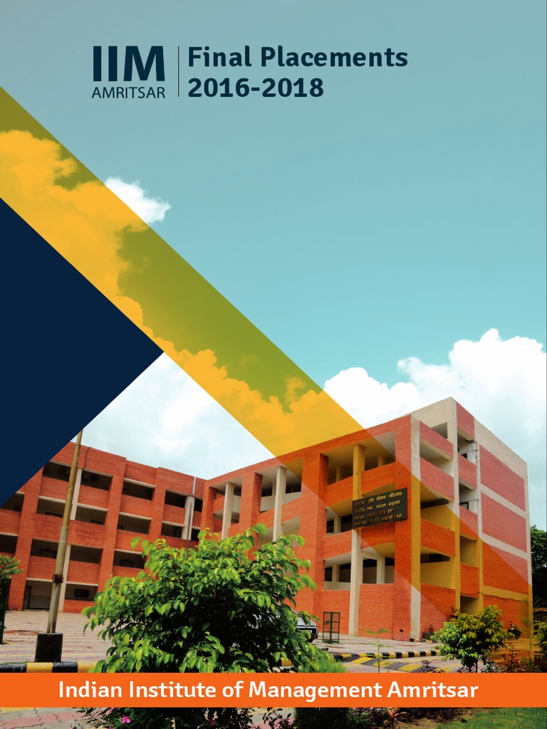 IIM Amritsar Placement Report | PDF | Engineering | Science And Technology