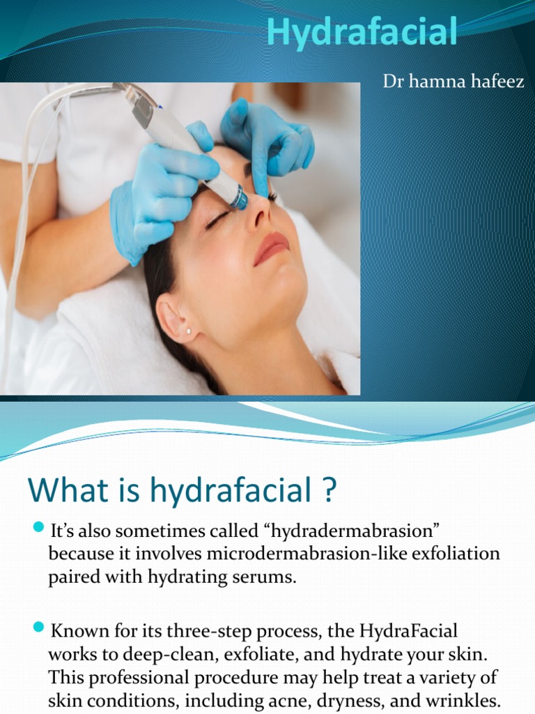 Hydrafacial: DR Hamna Hafeez | PDF