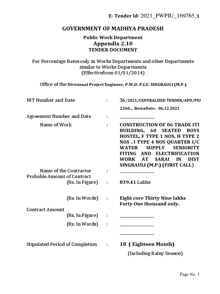 Tendernotice 1 | PDF | Specification (Technical Standard) | Public Key ...