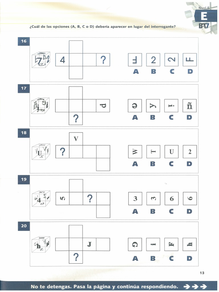 14 Cuadernillo BAT 7 Nivel E | PDF