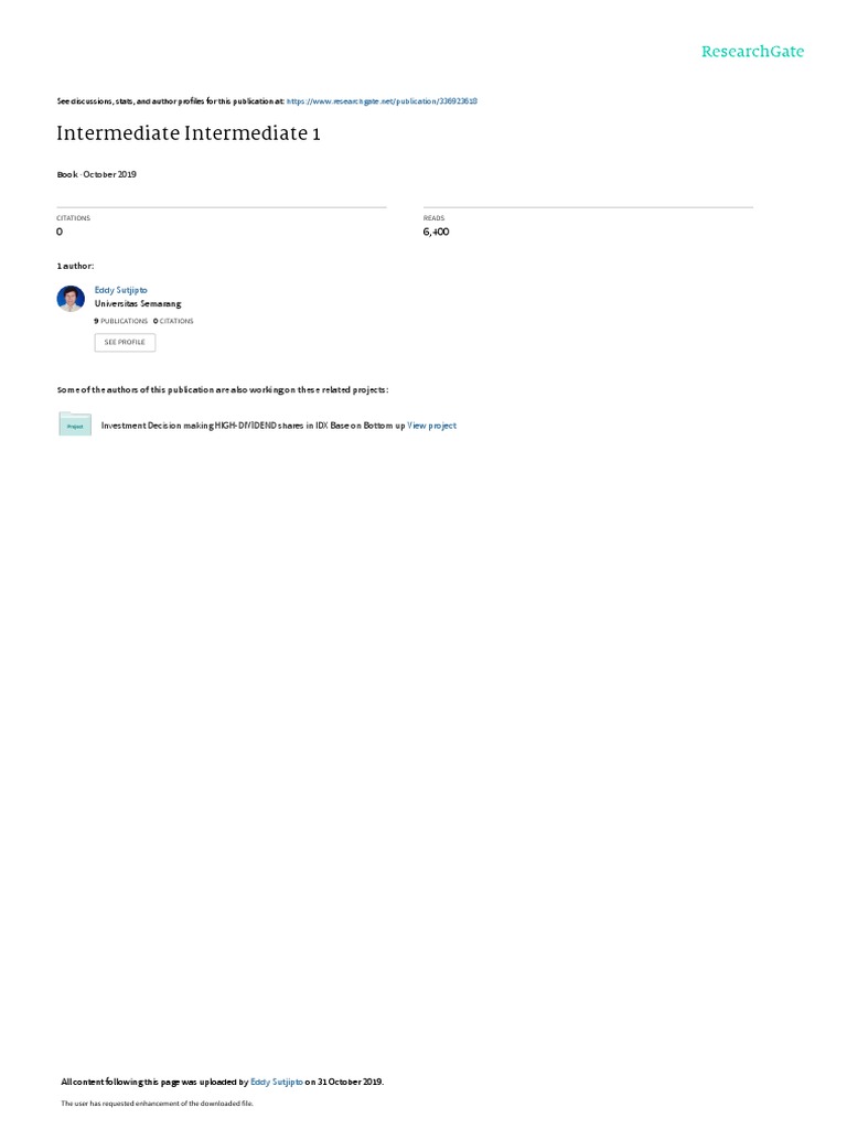 Intermediate Accounting 1 | PDF