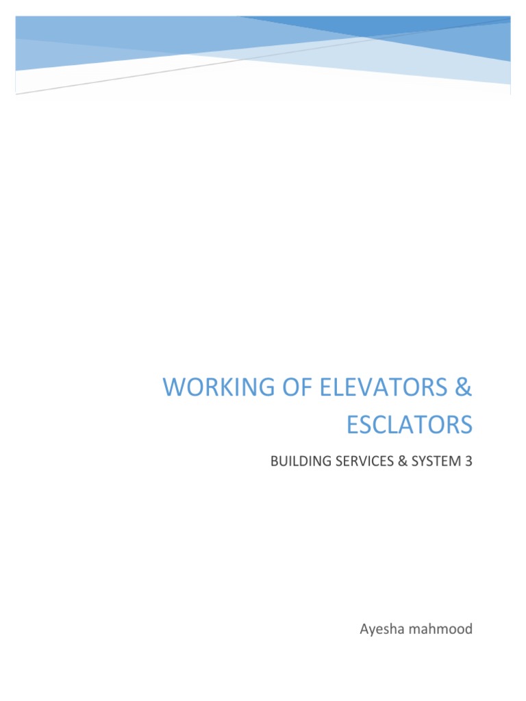 So How Do Elevators or Lifts Work | PDF | Elevator | Escalator