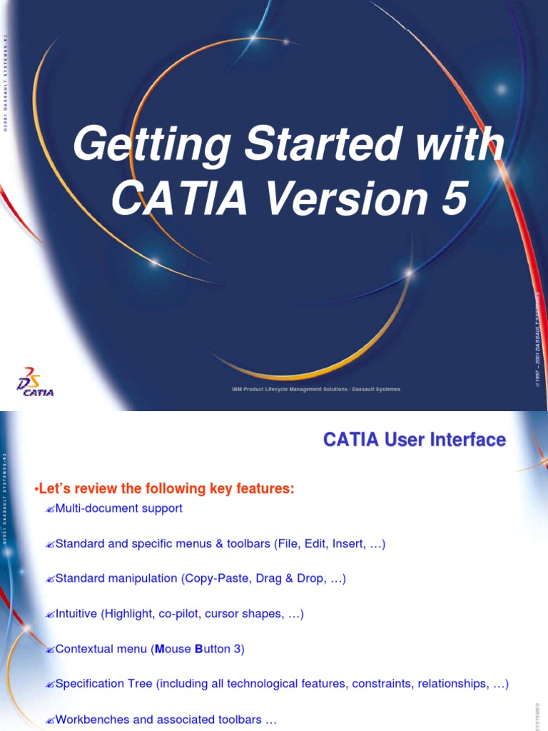 Getting Started With CATIA Version 5 | PDF | Cursor (User Interface ...