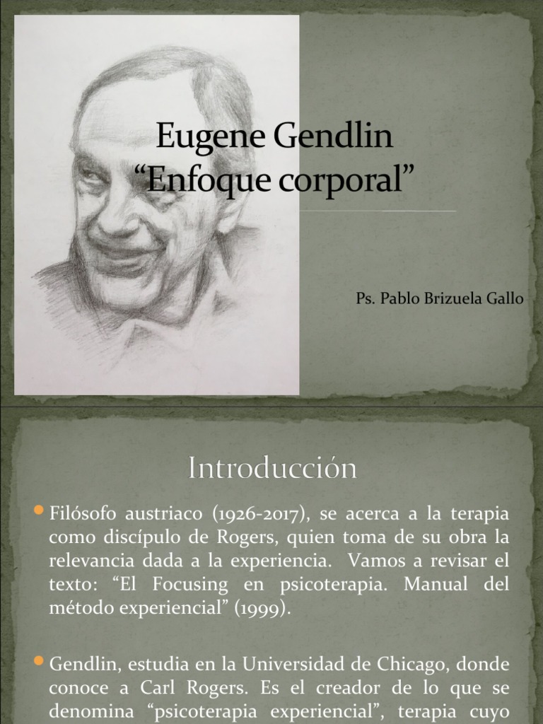 Eugene Gendlin | PDF | Experiencia | Psicoterapia