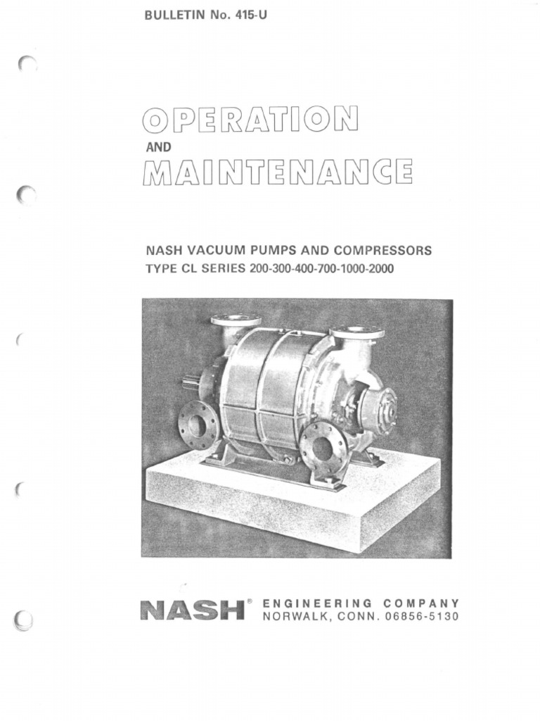 Bomba Nash Operation & Maintenance Manual | PDF