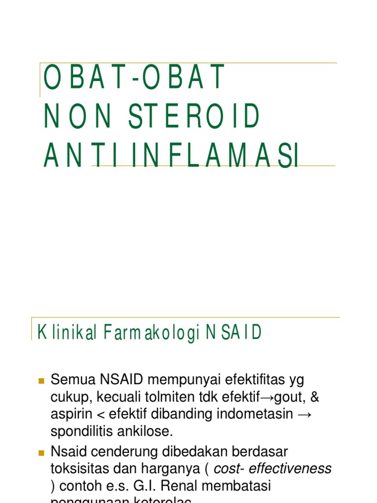 Obat-Obat Nsaid | PDF
