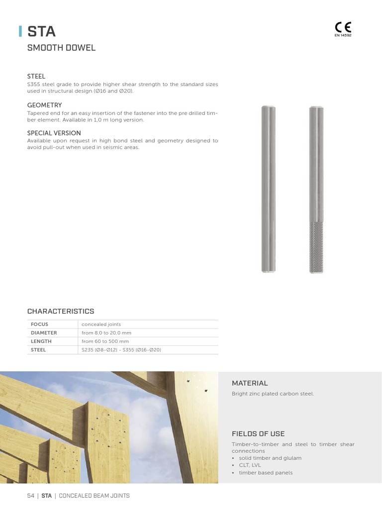Smooth Dowel: Steel | PDF | Lumber | Steel