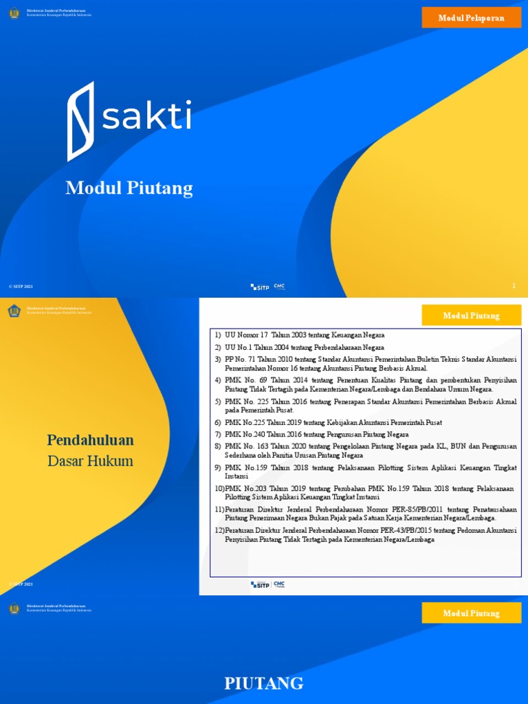 Sakti Modul Piutang | PDF