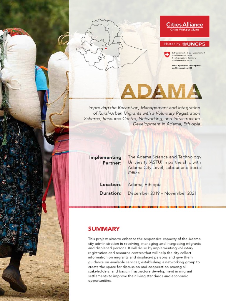 Project Profile Adama | PDF | Human Migration | Infrastructure