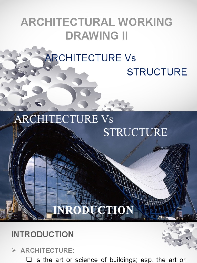 Architectural Working Drawing Ii Presentaion Pdf Dome Concrete