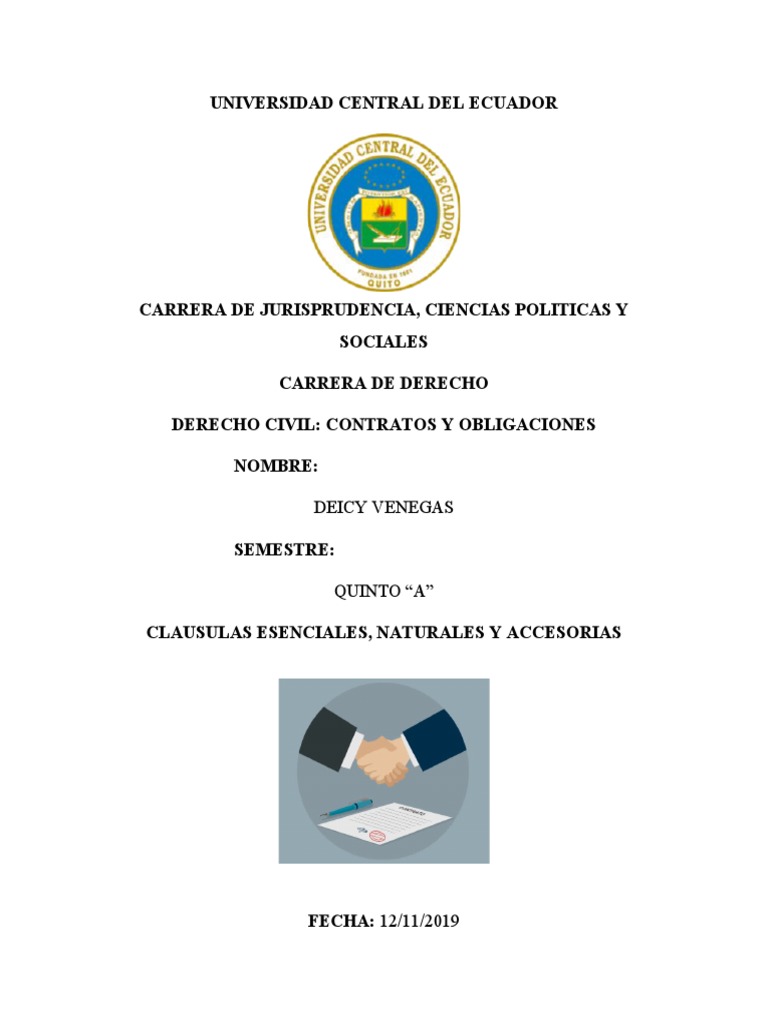 Cláusulas en Contratos de Servicios | PDF | Póliza de seguros | Justicia
