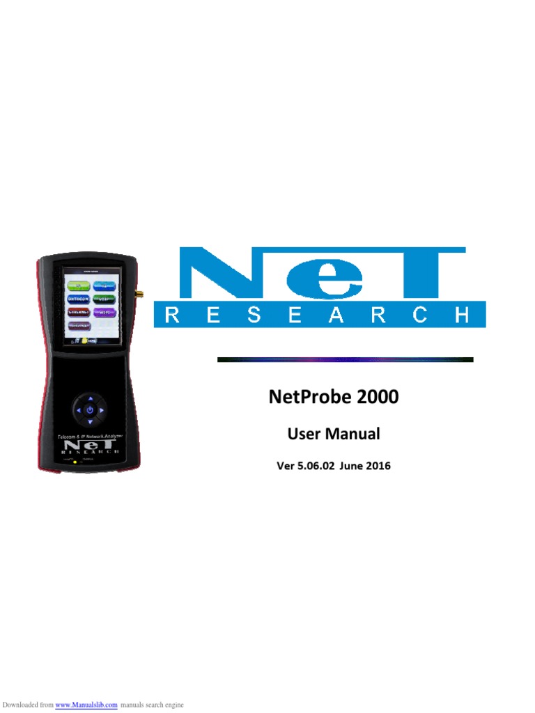 Netprobe 2000: User Manual | PDF | Ethernet | Wi Fi
