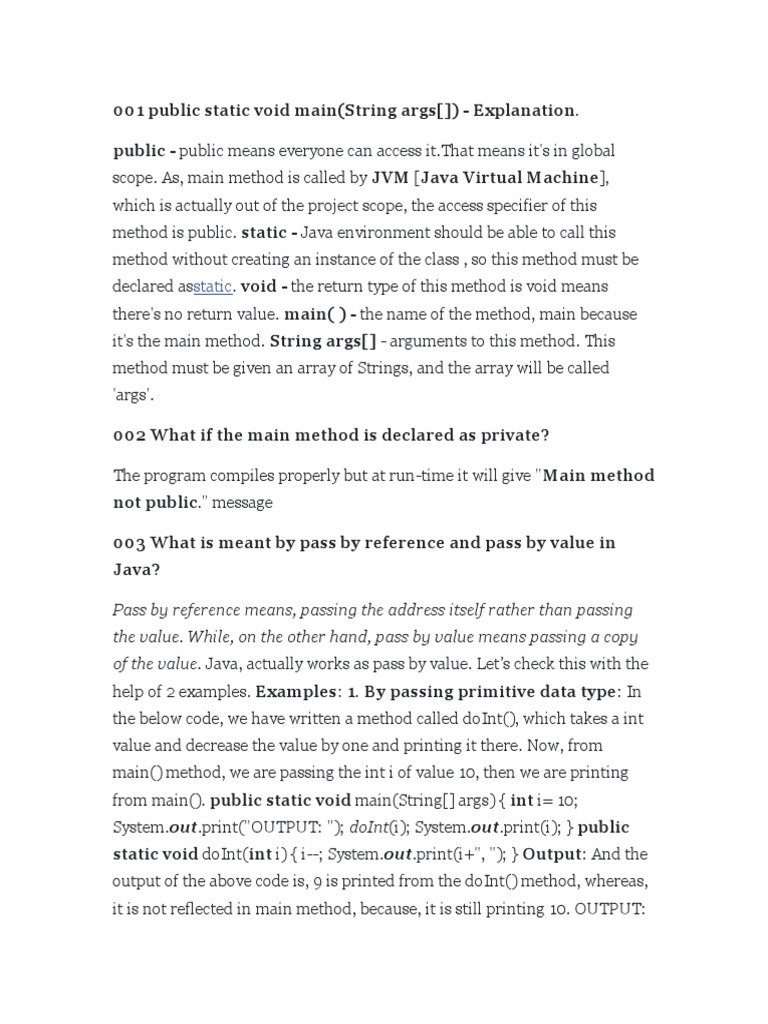 Java Questions Answers Pdf Method Computer Programming Class Computer Programming