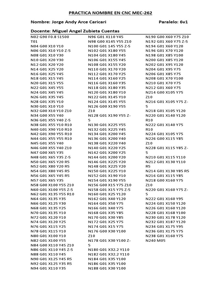 Practica Jorge Andy Arce Mec-262 | PDF | Finance & Money Management