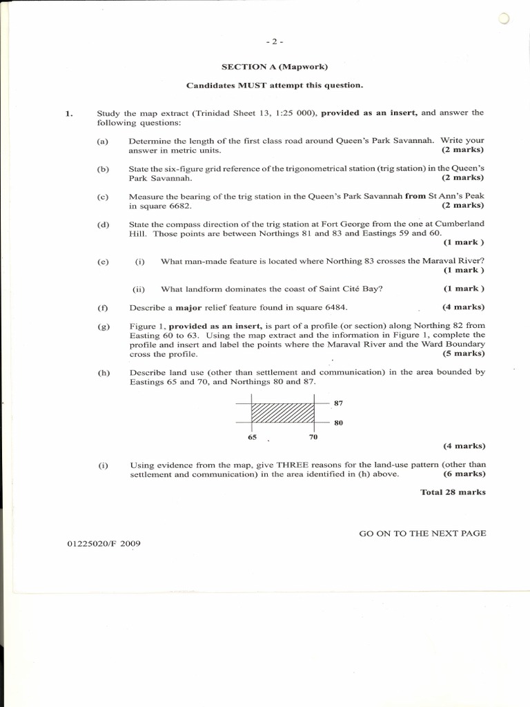 Csec CXC Geography Paper 2 2009 | PDF