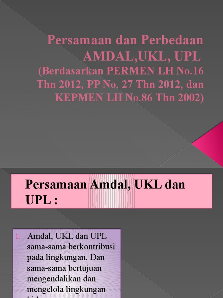 Persamaan-Dan-Perbedaan-AMDAL-UKL-UPL - DSR HUKUM | PDF