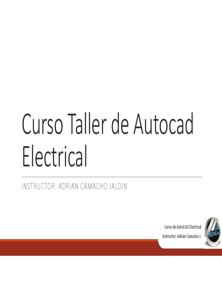 Presentacion AutoCAD Electrical | PDF | Comisión Electrotécnica ...