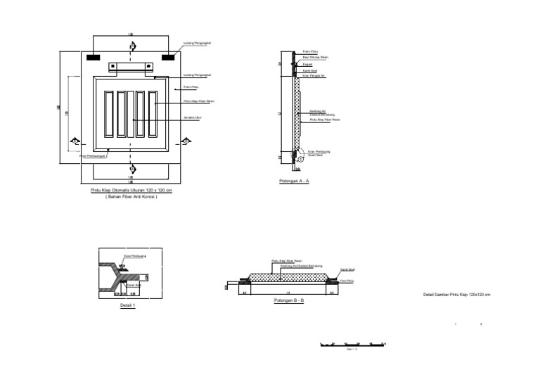 8 - Detail Pintu Klep & Pintu Sorong-Model 1 | PDF