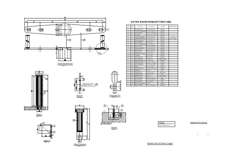 8 - Detail Pintu Klep & Pintu Sorong-Model 4 | PDF