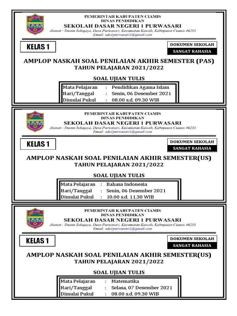 Amplop Ujian | PDF | Kesehatan Holistik