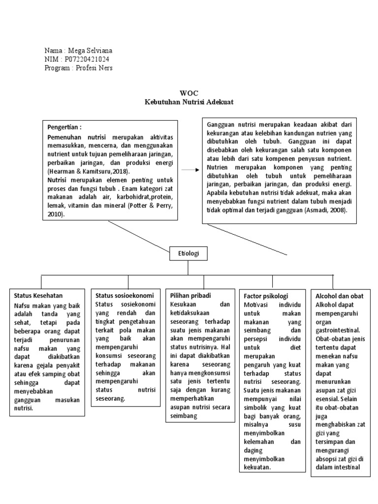 Mega Selviana (Woc Nutrisi) | PDF | Kesehatan Holistik | Gaya Hidup