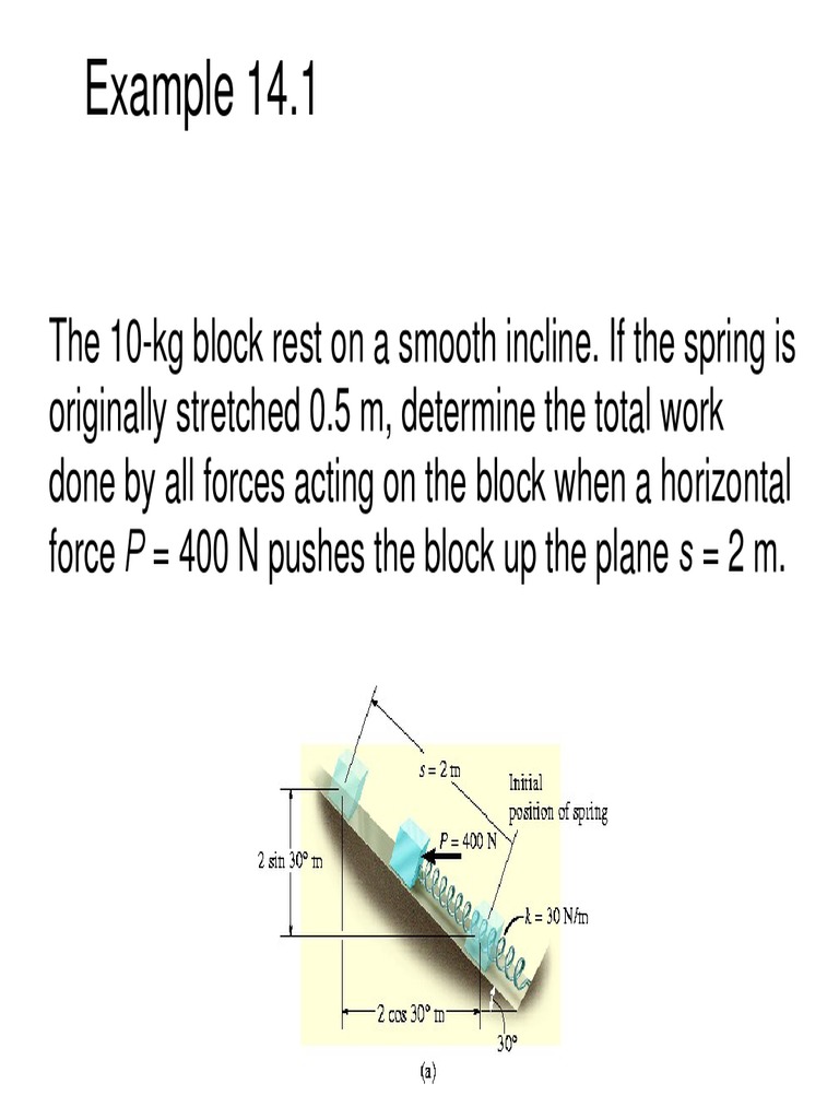 Examples Work Energi | PDF | Force | Potential Energy