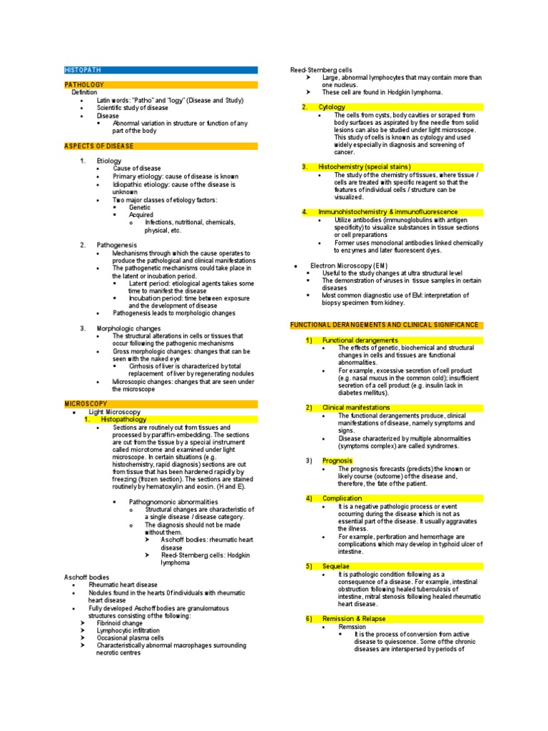 Histopath Transes 1 | PDF | Cell Membrane | Endoplasmic Reticulum