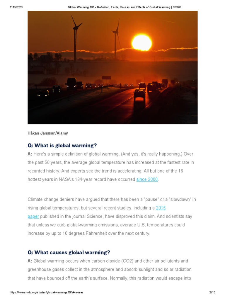 Global Warming 101 - Definition, Facts, Causes and Effects of Global ...