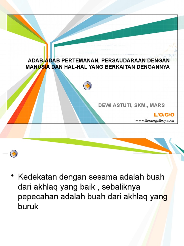Adab Persahabatan dalam Islam | PDF | Ilmu Sosial | Agama & Spiritualitas